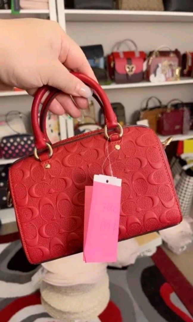 Coach mini rowan red on Carousell