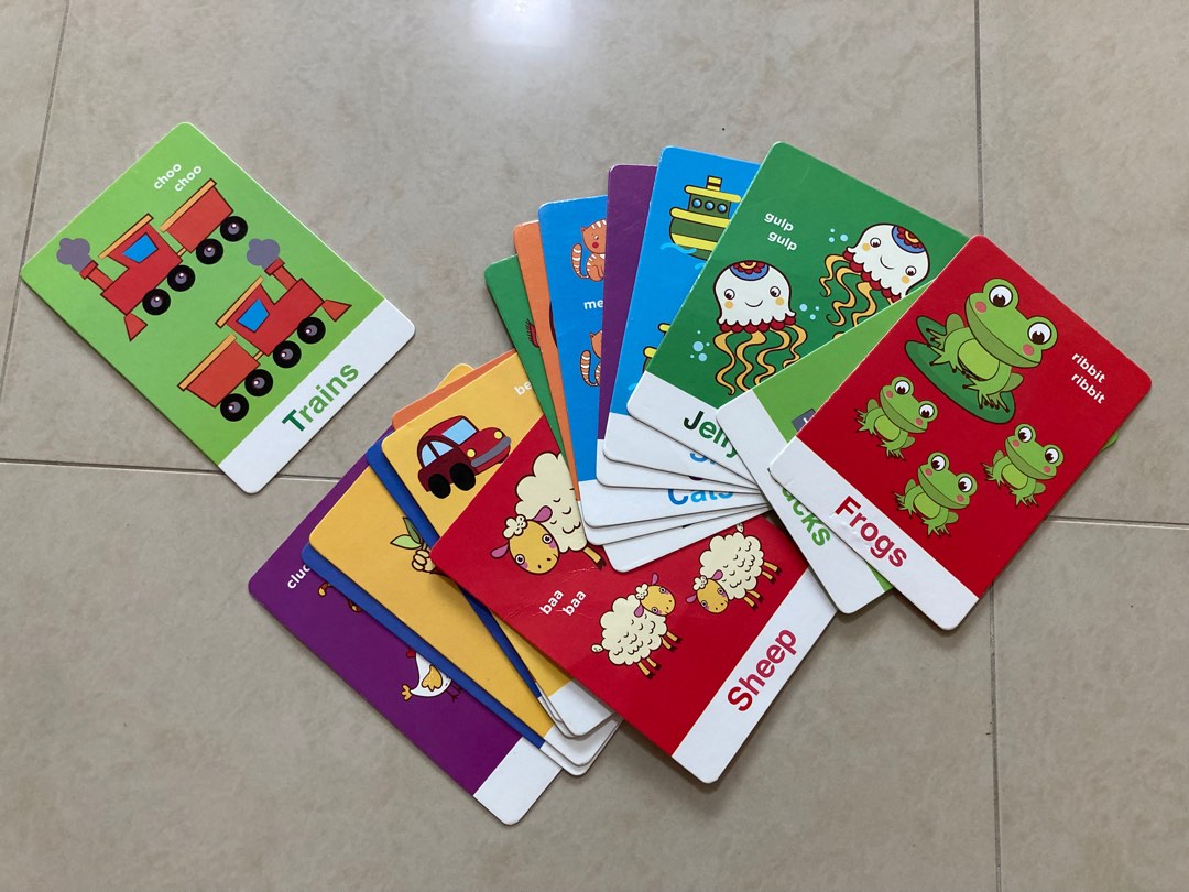 Colourful Flash cards, Hobbies & Toys, Toys & Games on Carousell