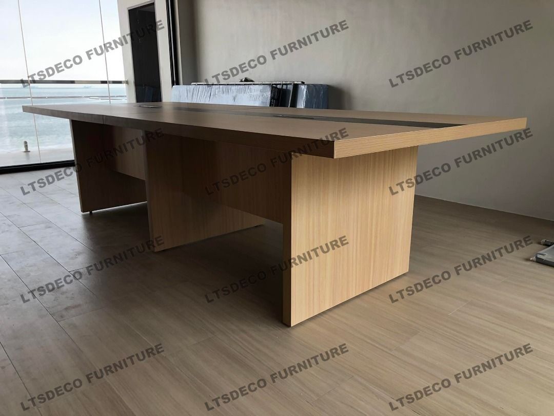 Conference table Laminated finish Office furniture/Office Partitions on ...