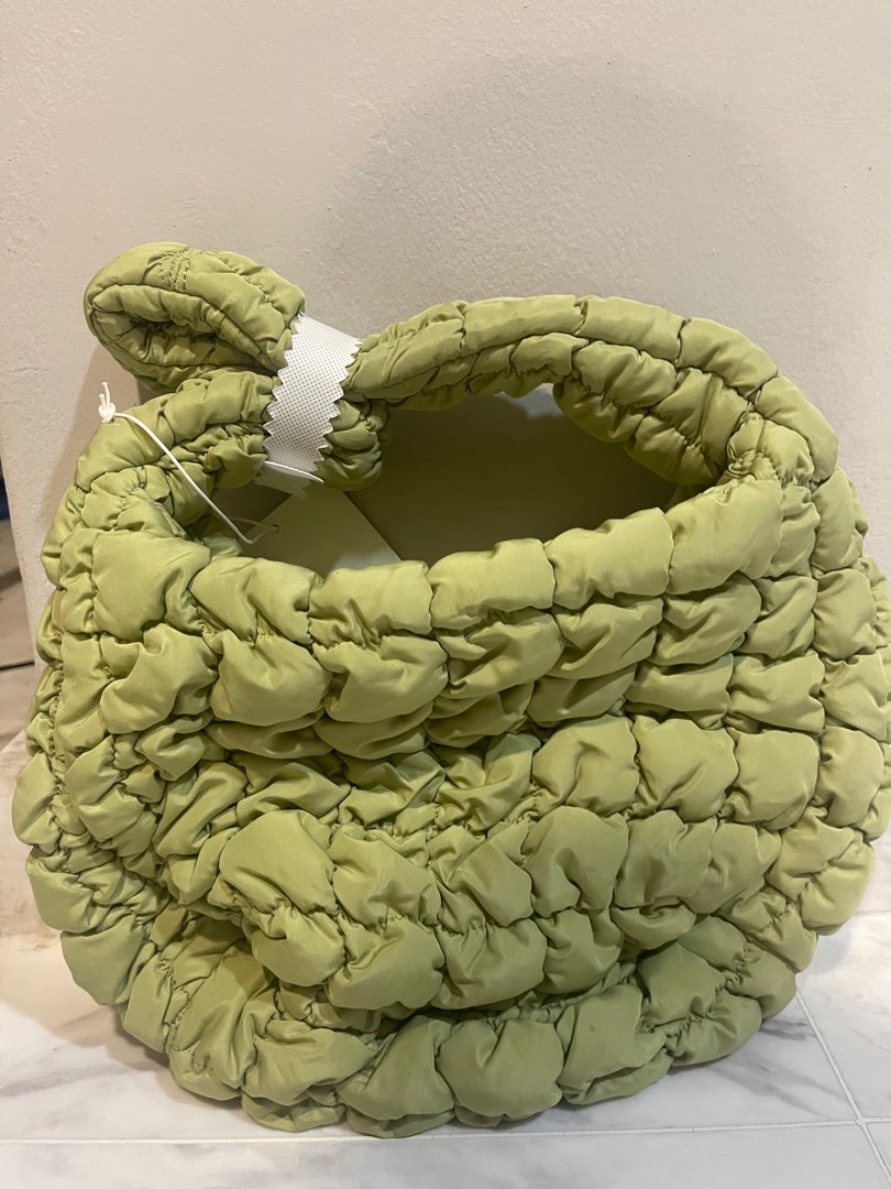 COS quilted bag small avocado green, Women's Fashion, Bags & Wallets ...