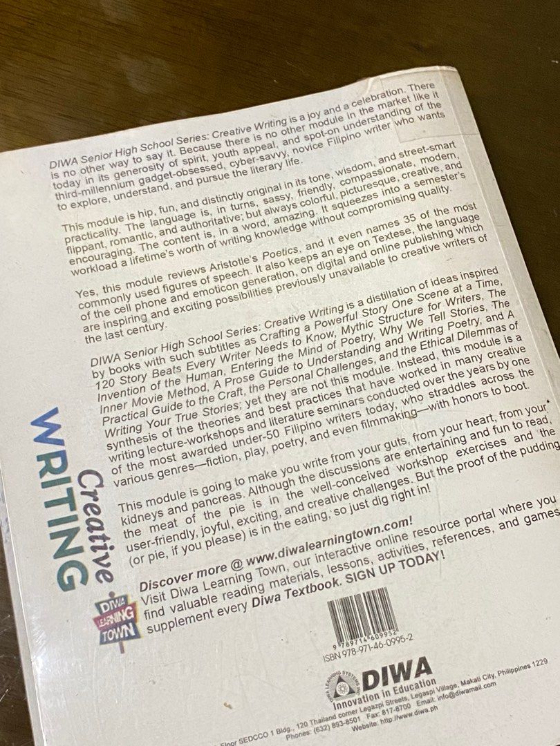 Creative Writing HUMSS (DIWA Senior High School Series) on Carousell
