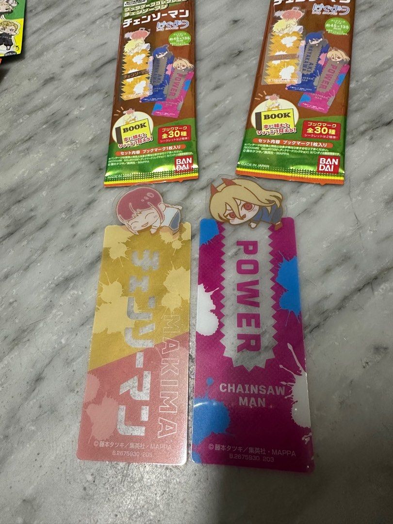 CSM Chainsaw Man bookmarks - Makima, Power, Hobbies & Toys, Stationery ...