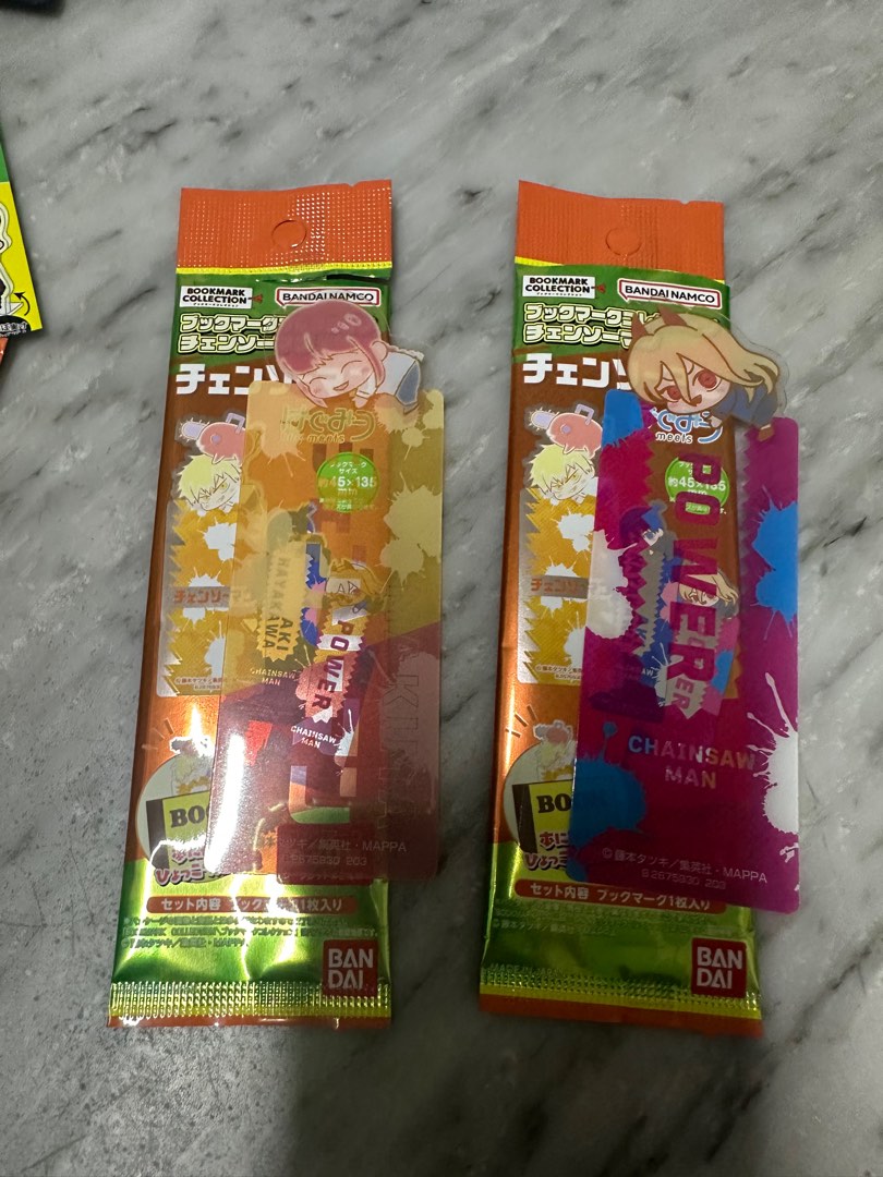 CSM Chainsaw Man bookmarks - Makima, Power, Hobbies & Toys, Stationery ...