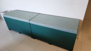Custom made storage box with seat, Furniture & Home Living, Home ...