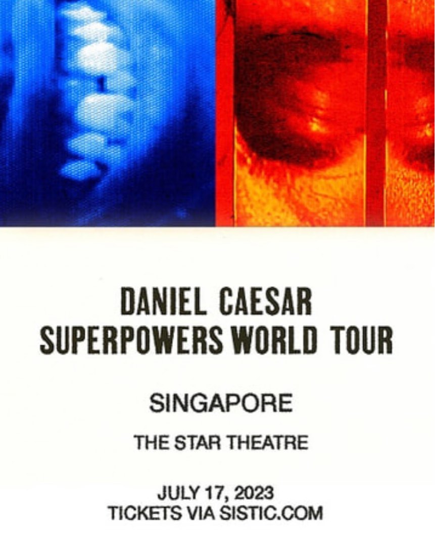 daniel caesar superpowers world tour, Tickets & Vouchers, Event Tickets on Carousell