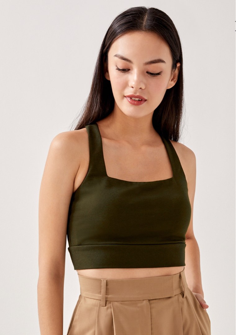 Danielle Padded Crossback Top, Women's Fashion, Tops, Other Tops on ...