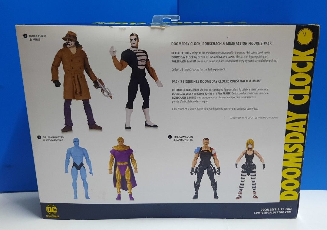 DC Collectibles Doomsday Clock Rorschach &Mime on Carousell