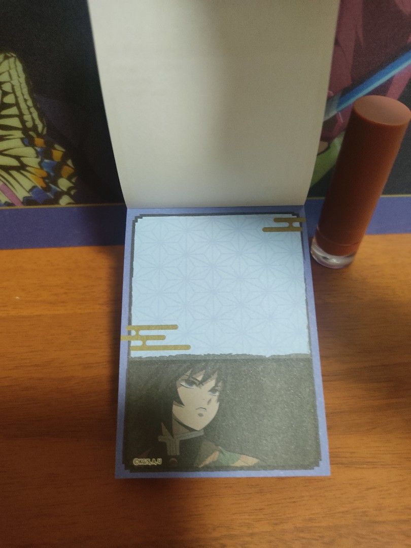 Demon Slayer Giyu memo pad, Hobbies & Toys, Toys & Games on Carousell