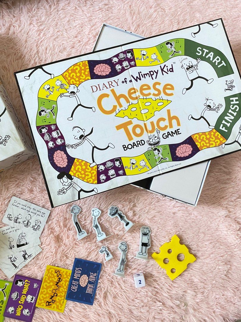 Diary of a Wimpy Kid Cheese Touch Board Game, Hobbies & Toys, Toys ...