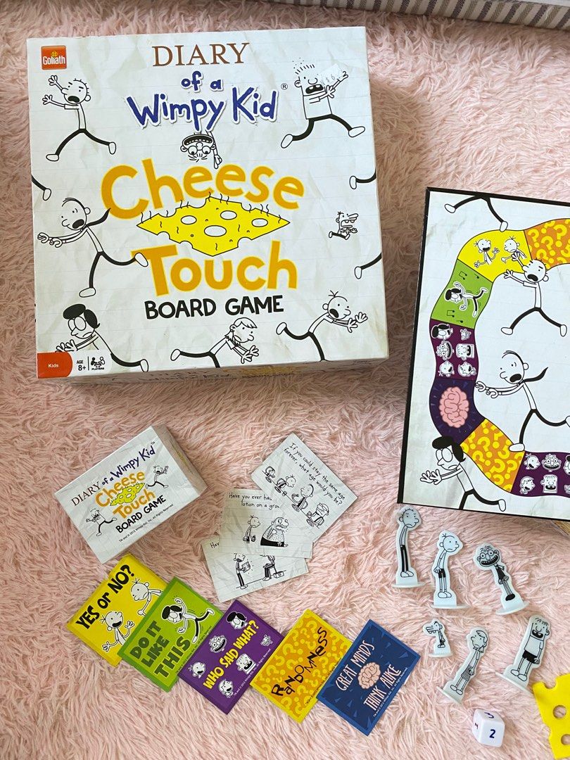Diary of a Wimpy Kid Cheese Touch Board Game, Hobbies & Toys, Toys ...
