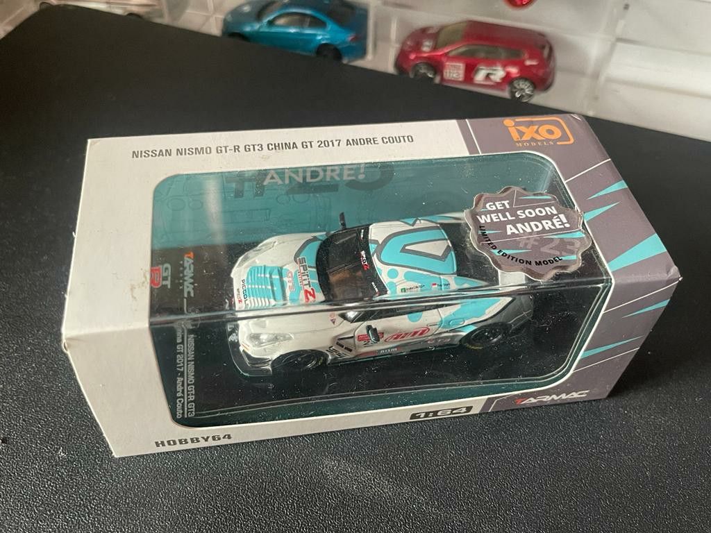Diecast Tarmac Nissan Nismo GTR GT3 Special Edition Andre Couto, Toys & Collectibles, Mainan di ...