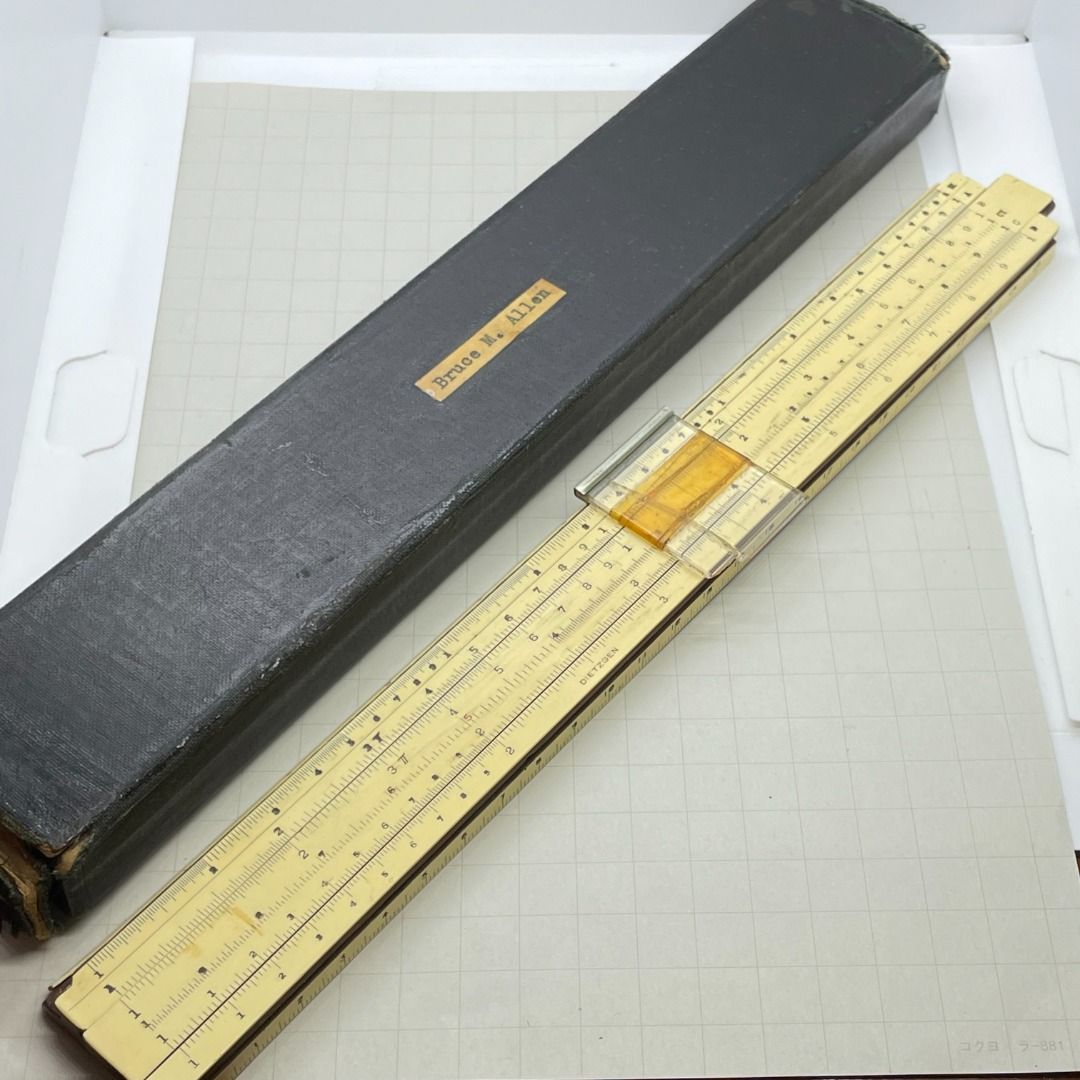 DIETZGEN sliding ruler for engineers, Hobbies & Toys, Stationery ...