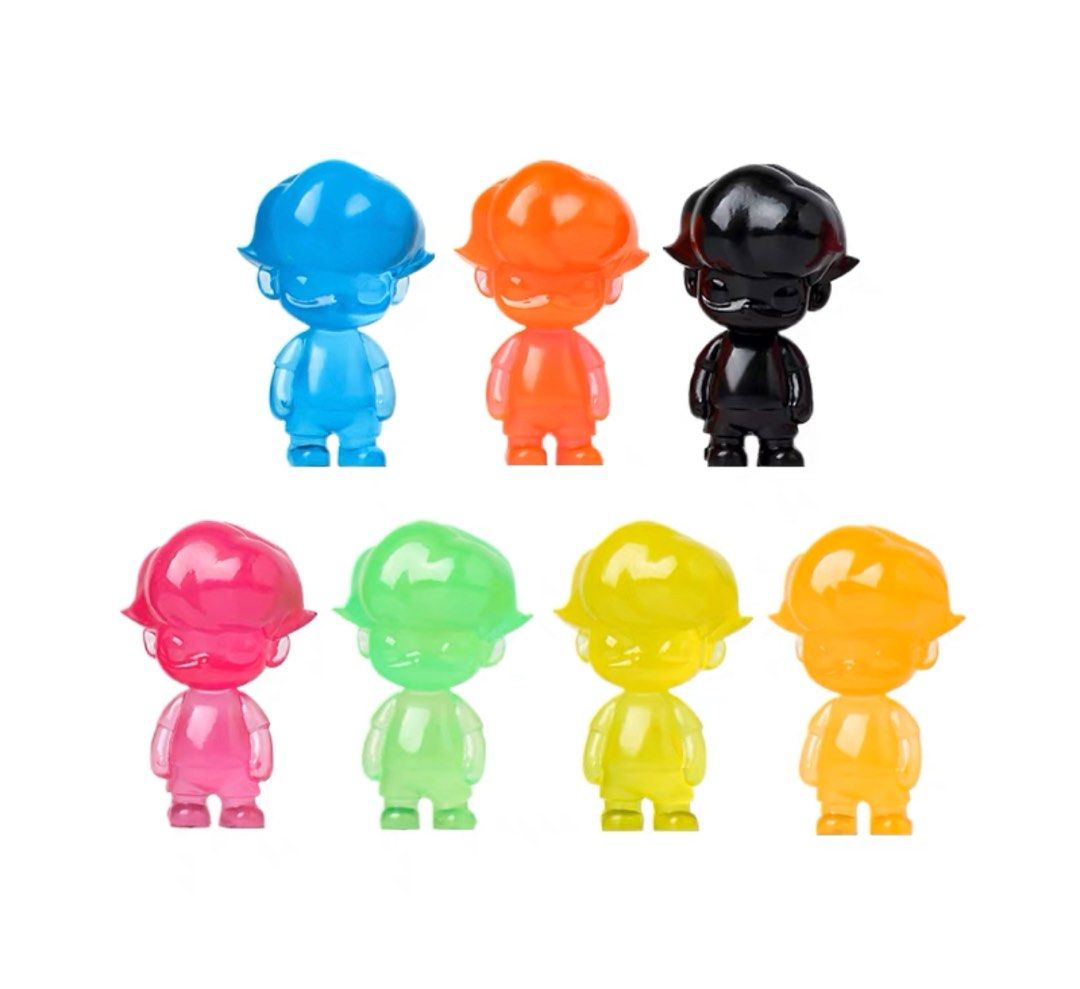 DIMOO MINI POP BEAN POPMART / FULL SET 7pcs / SINGLE DESIGN, Hobbies ...