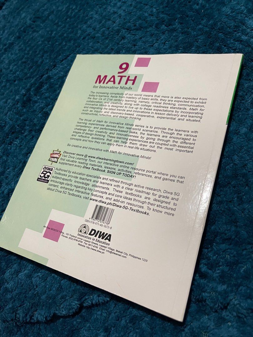 DIWA GRADE 9 MATH FOR INNOVATIVE MINDS on Carousell