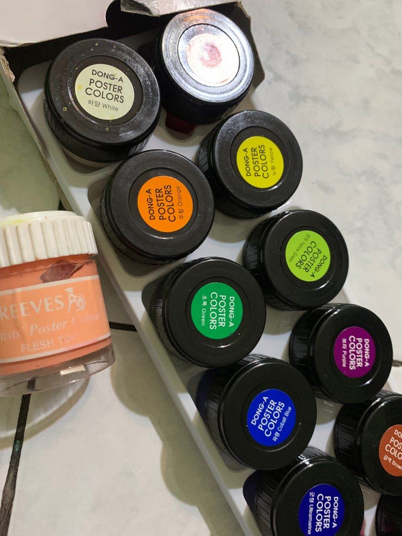 Dong-A Poster Colors (12 colors) on Carousell