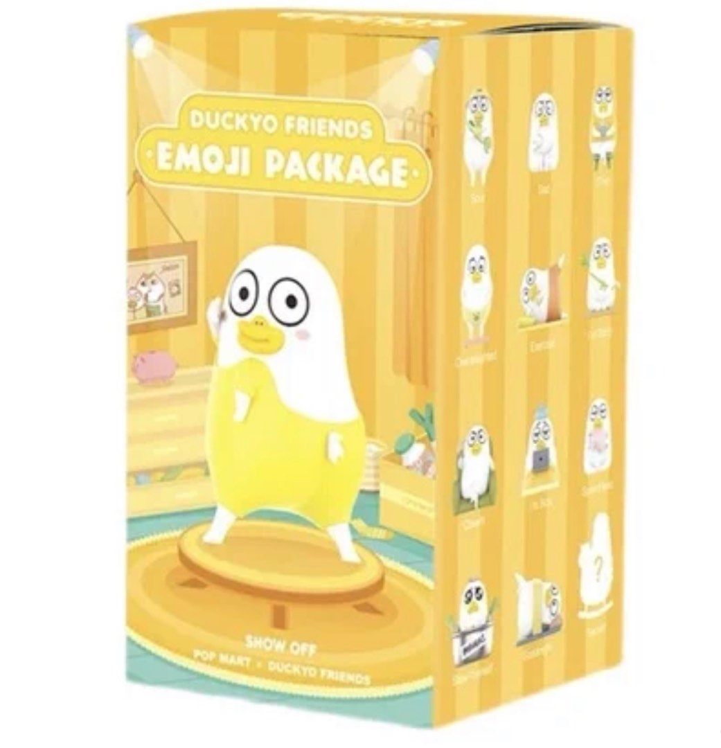 RARE OLD DUCKYO FRIENDS EMOJI PACKAGE POPMART / full set / single blind ...