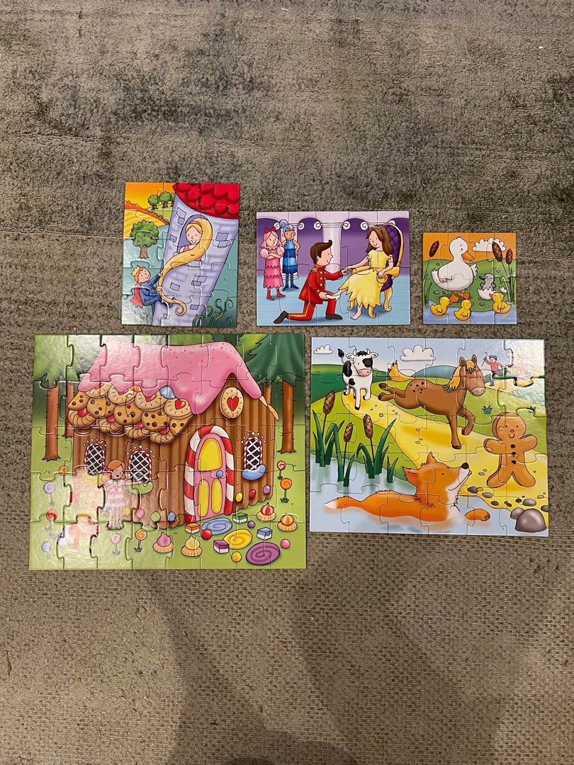 ELC Fairy Tale Puzzles 10 in 1, Hobbies & Toys, Toys & Games on Carousell