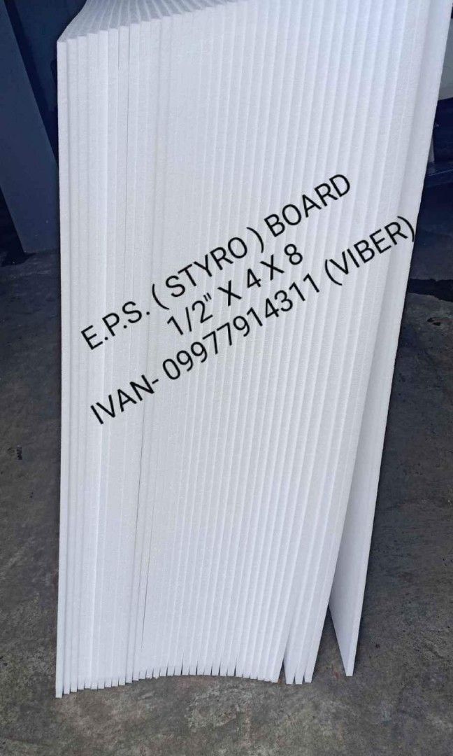 EPS ( Styro ) Styrofoam 1/2 x 4x8, Commercial & Industrial ...