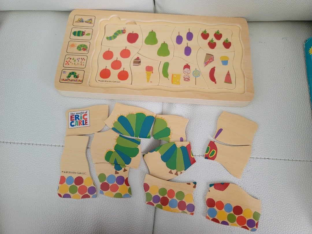 Eric Carle The Very Hungry Caterpillar Wooden Puzzles, Babies & Kids ...