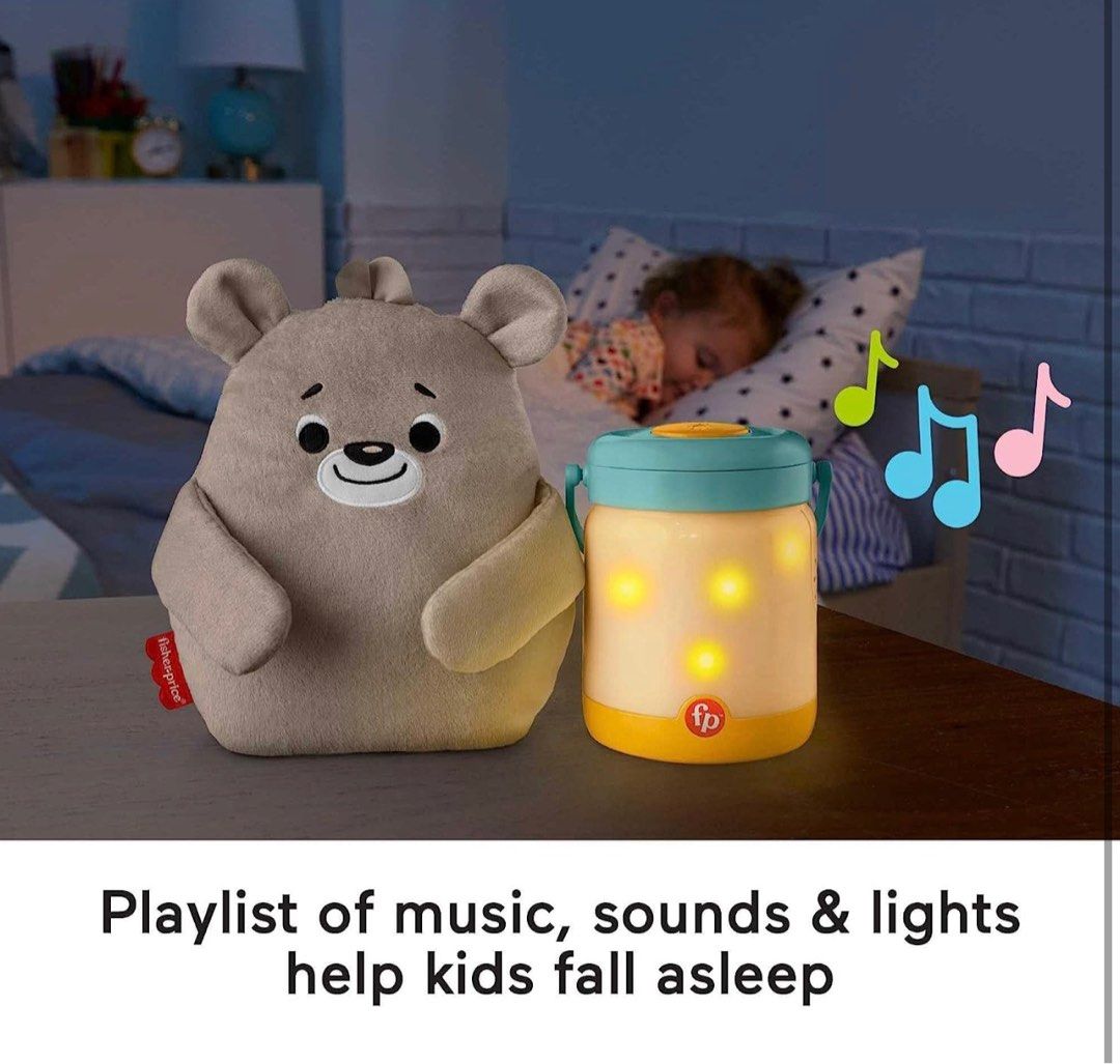 FisherPrice Baby Bear Firefly Soother Light Up Nursery Sound Machine ...