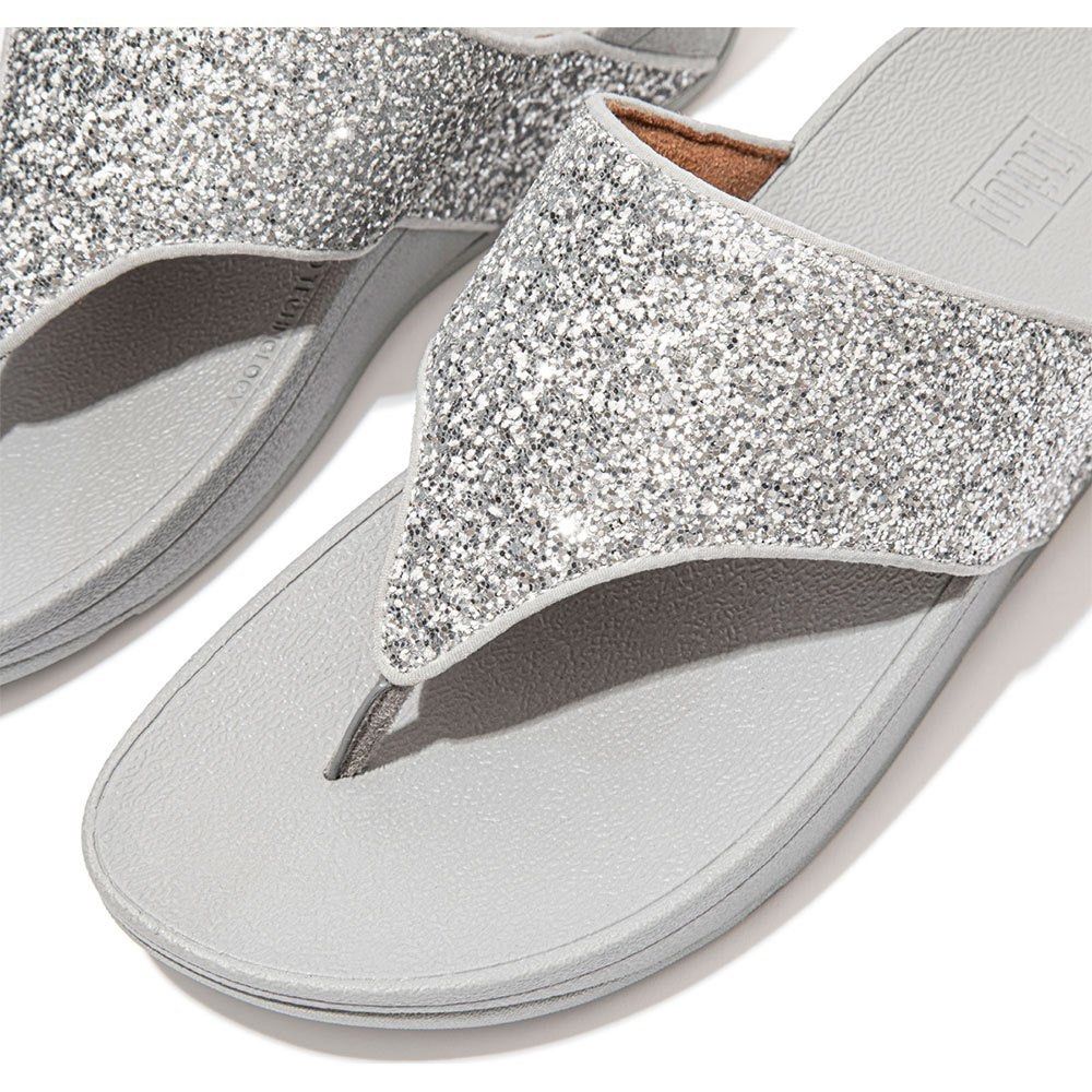 FitFlop Silver Glitter Sandals, Women's Fashion, Footwear, Sandals on ...