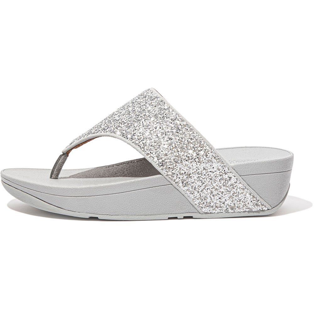 FitFlop Silver Glitter Sandals, Women's Fashion, Footwear, Sandals on ...
