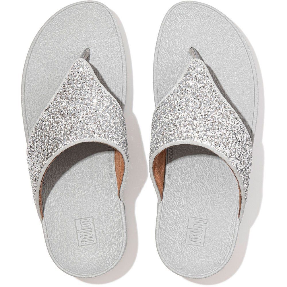 FitFlop Silver Glitter Sandals, Women's Fashion, Footwear, Sandals on ...