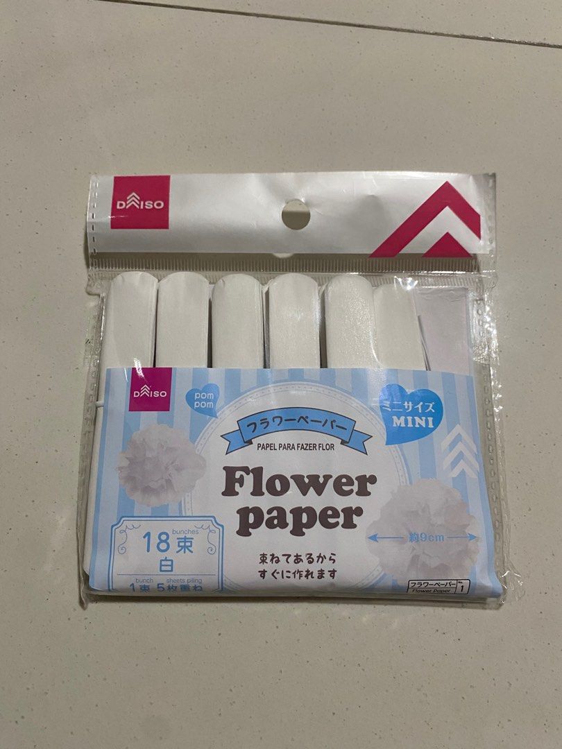 Flower Paper from Daiso, Hobbies & Toys, Stationery & Craft, Craft ...
