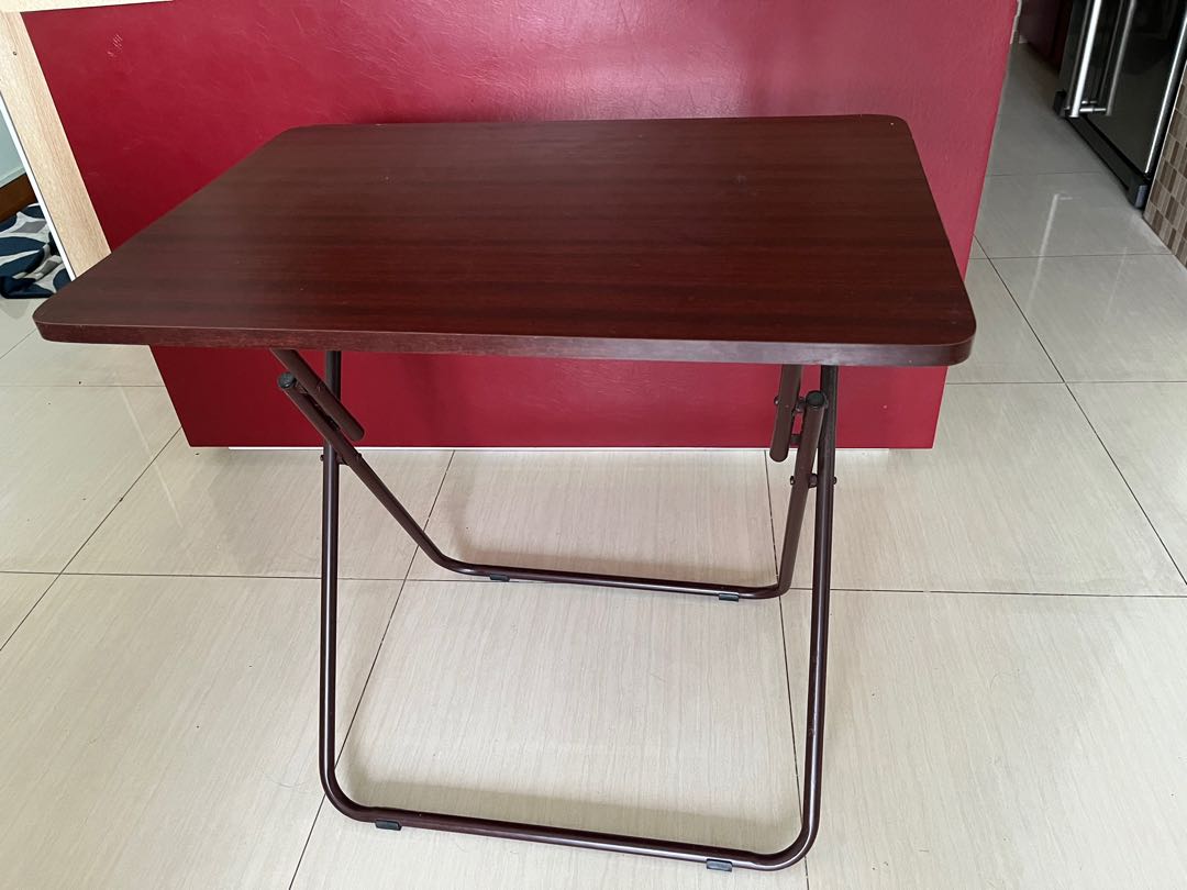 Foldable study table, Furniture & Home Living, Furniture, Tables & Sets ...