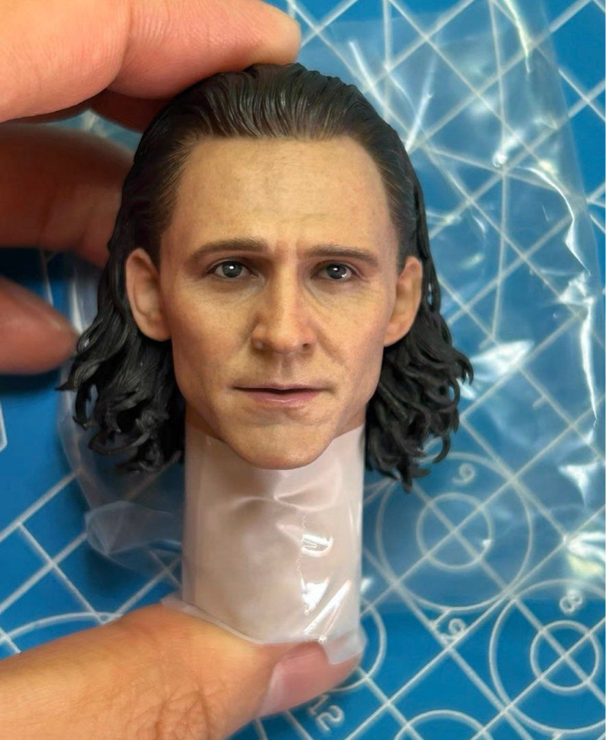 (FREE LOCAL POSTAGE) MARVEL LOKI HOT TOYS 1/6 SCALE TMS061 LOKI HEAD ...