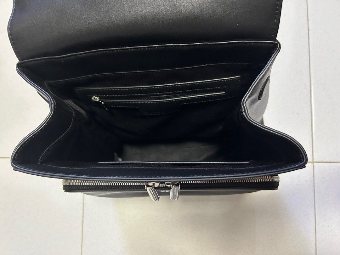 Front Flap Structured Backpack (Black), Women's Fashion, Bags & Wallets ...