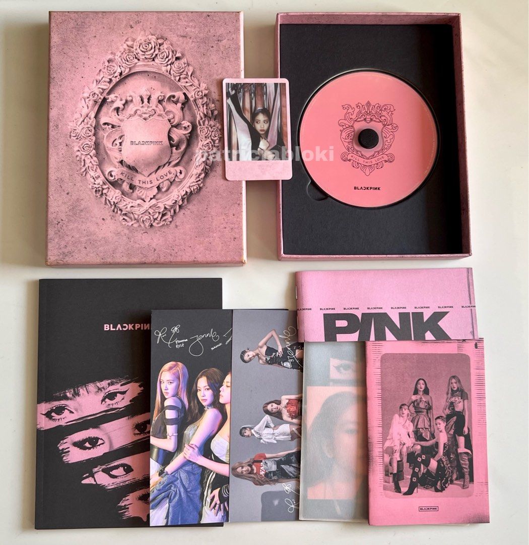 Fullset Album BLACKPINK Kill This Love Black & Pink Ver KTL Pc Photocard Jisoo BP KPOP The Born ...