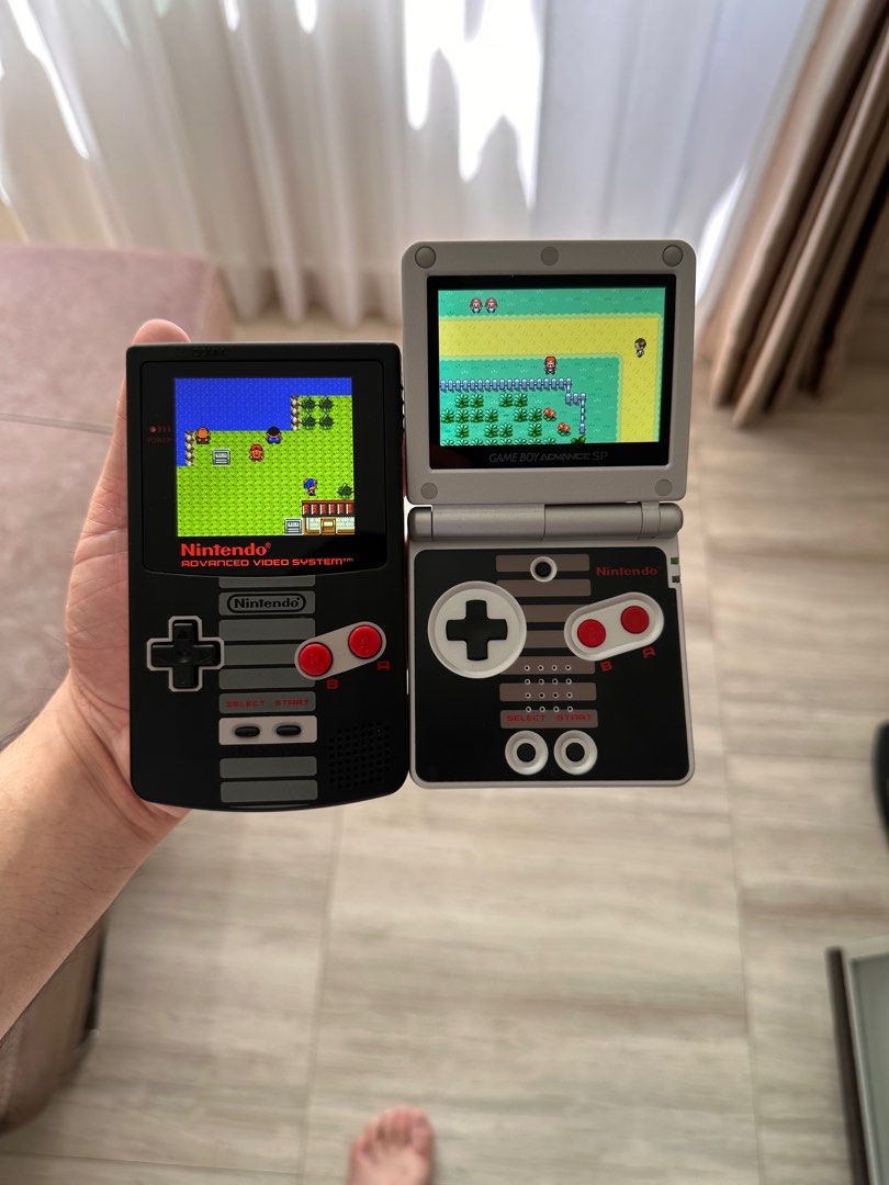 Gameboy IPS Modded NES Theme, Video Gaming, Video Game Consoles ...