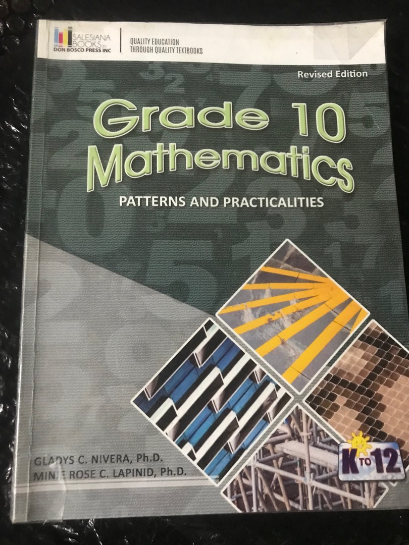 Grade 10 Textbooks - Mathematics (Patterns and Practicalities), Hobbies ...