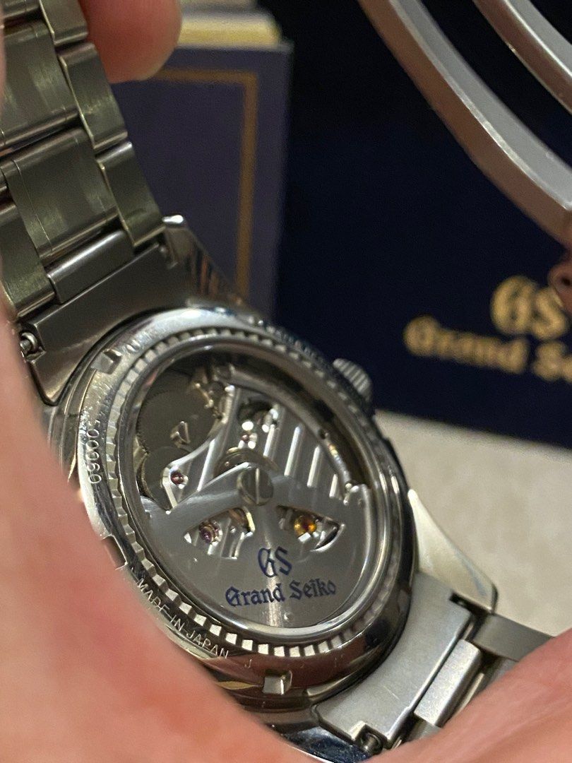 激罕全套齊中古初代雪姬Grand Seiko GS SPRING DRIVE 白鈦手錶, 名牌, 手錶 - Carousell