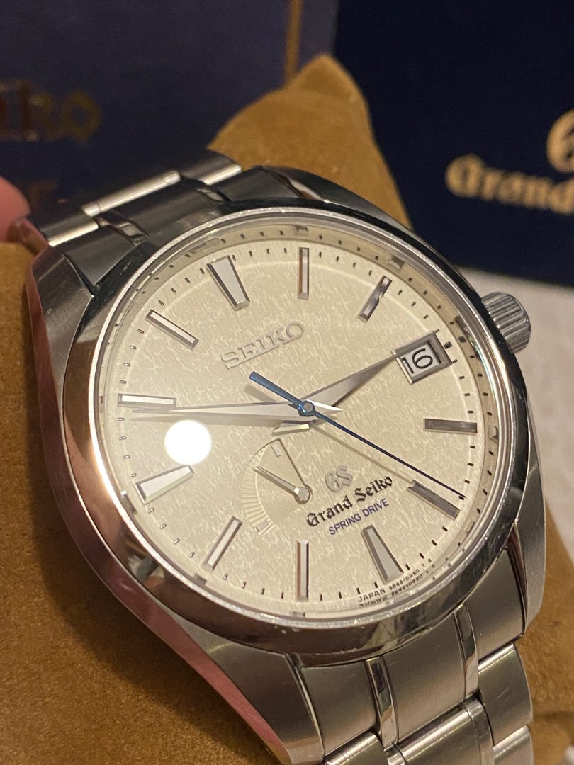 激罕全套齊中古初代雪姬Grand Seiko GS SPRING DRIVE 白鈦手錶, 名牌, 手錶 - Carousell