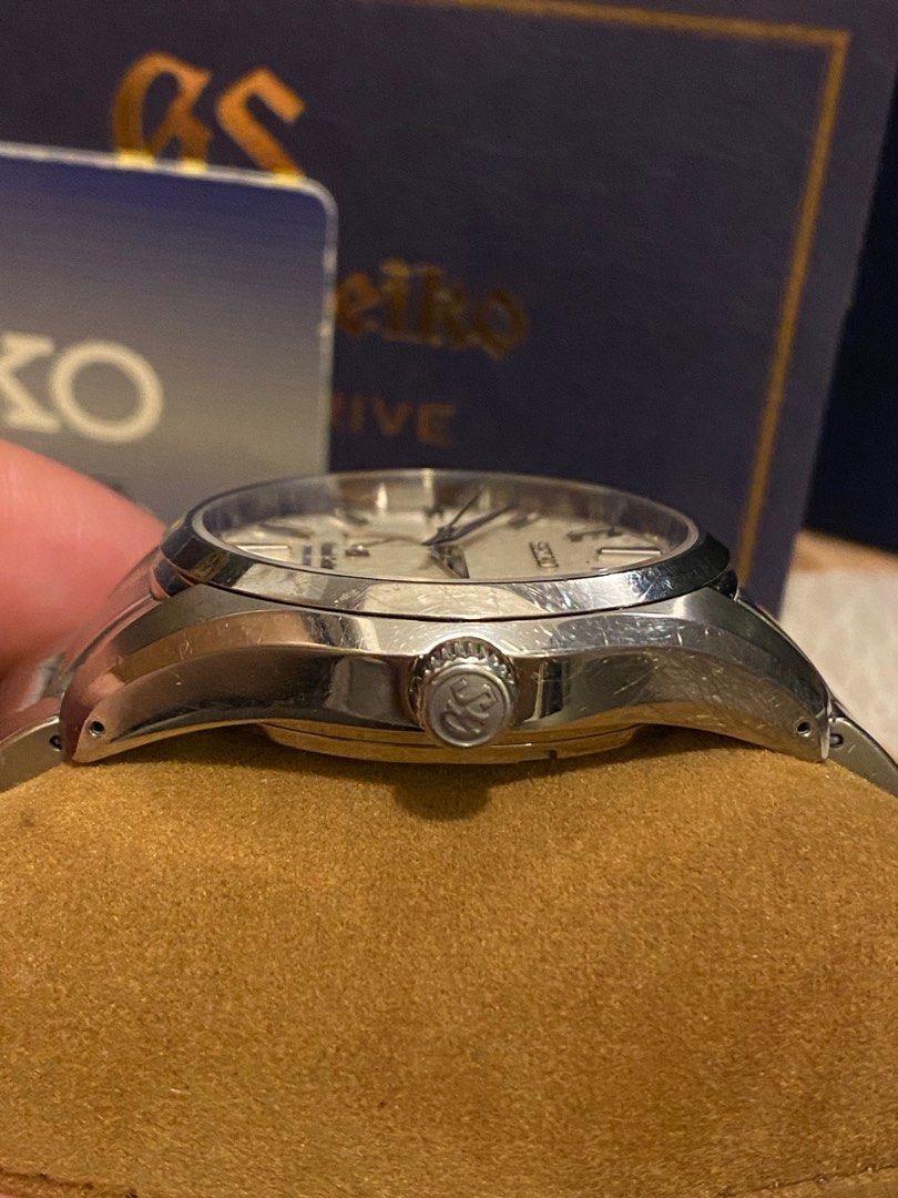 激罕全套齊中古初代雪姬Grand Seiko GS SPRING DRIVE 白鈦手錶, 名牌, 手錶 - Carousell