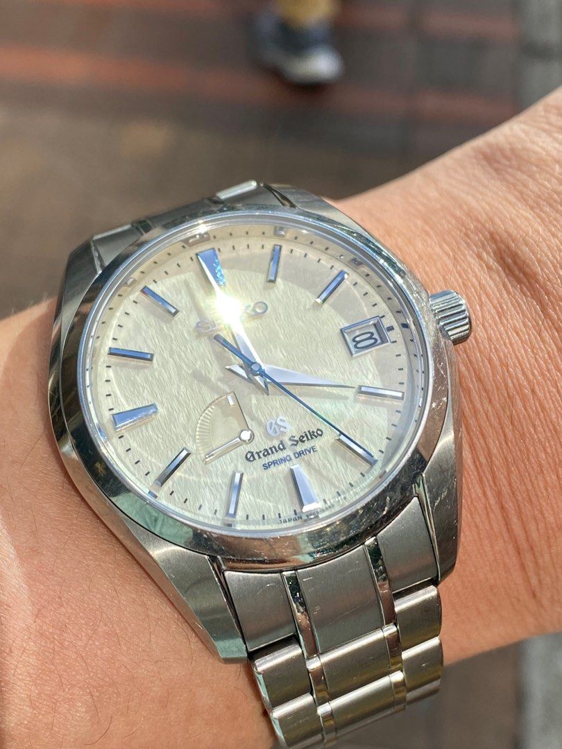 激罕全套齊中古初代雪姬Grand Seiko GS SPRING DRIVE 白鈦手錶, 名牌, 手錶 - Carousell