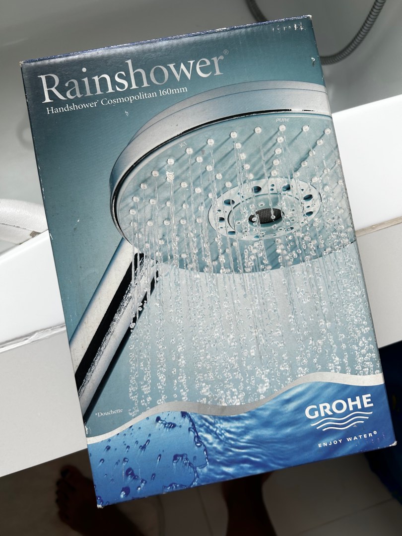Grohe rain shower handshower cosmopolitan 160mm, Furniture & Home ...