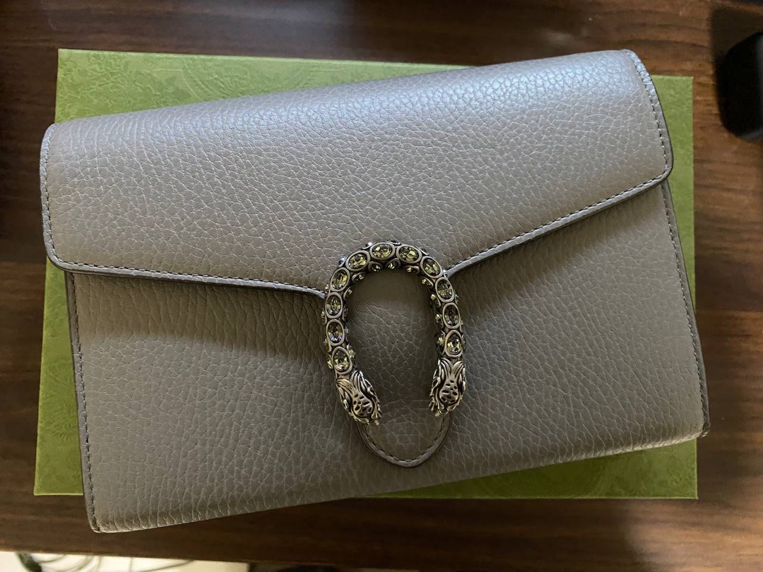 Gucci Dionysus WOC grey, Luxury, Bags & Wallets on Carousell