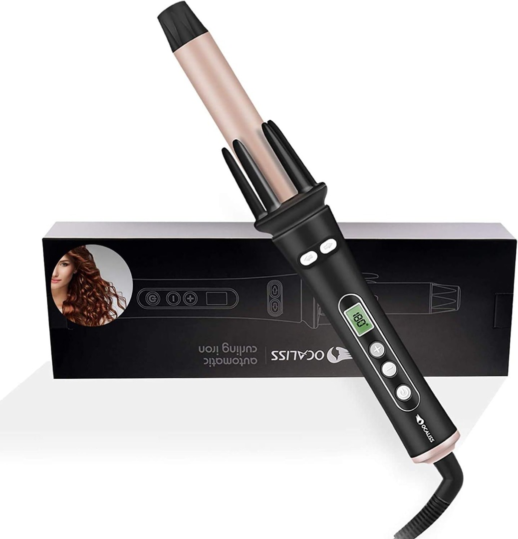 (H053) Automatic Hair Curling Wand,Auto Wavy Curling Iron 1 inch 30s ...