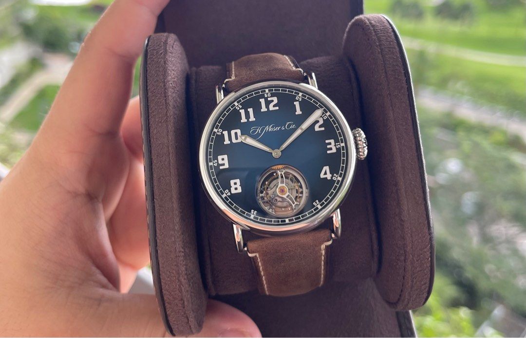 H Moser Pilot Tourbillon, Luxury, Watches on Carousell