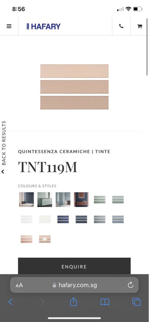 Hafary Tiles TNT119M Rosa Matt, Furniture & Home Living, Home ...