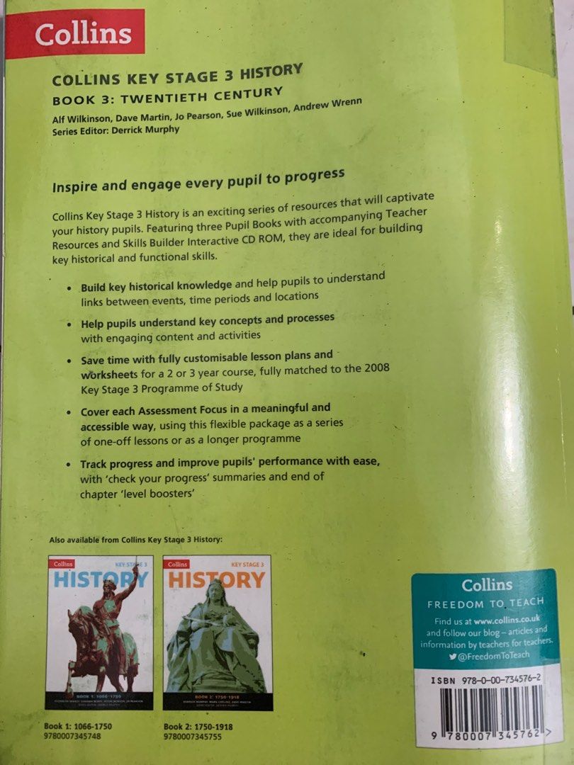 History key stage 3 Collins, Hobbies & Toys, Books & Magazines ...
