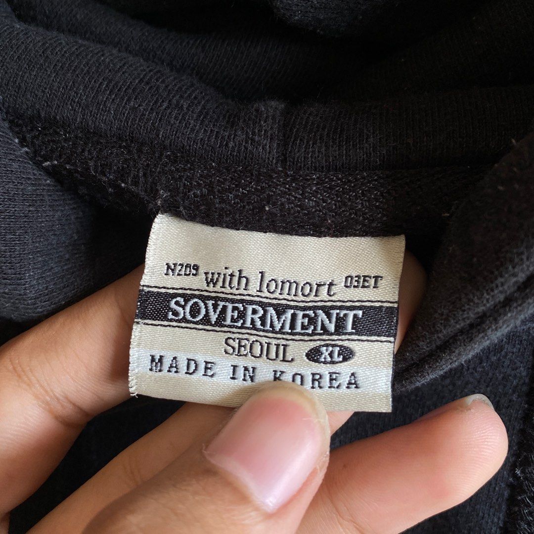 Hoddie soverment 2 tone oversize tebal, Fesyen Pria, Pakaian , Atasan di Carousell