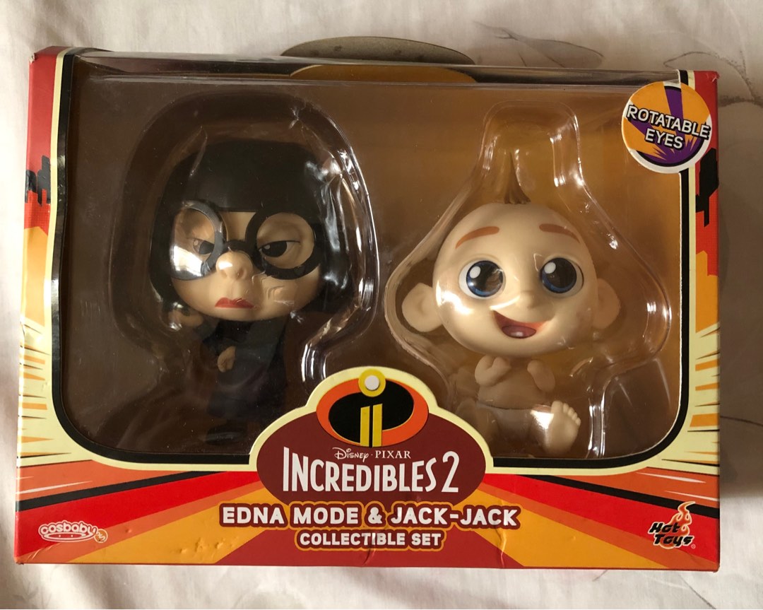 Hot Toys Cosbaby Edna Mode and Jackjack, Hobbies & Toys, Toys & Games on Carousell