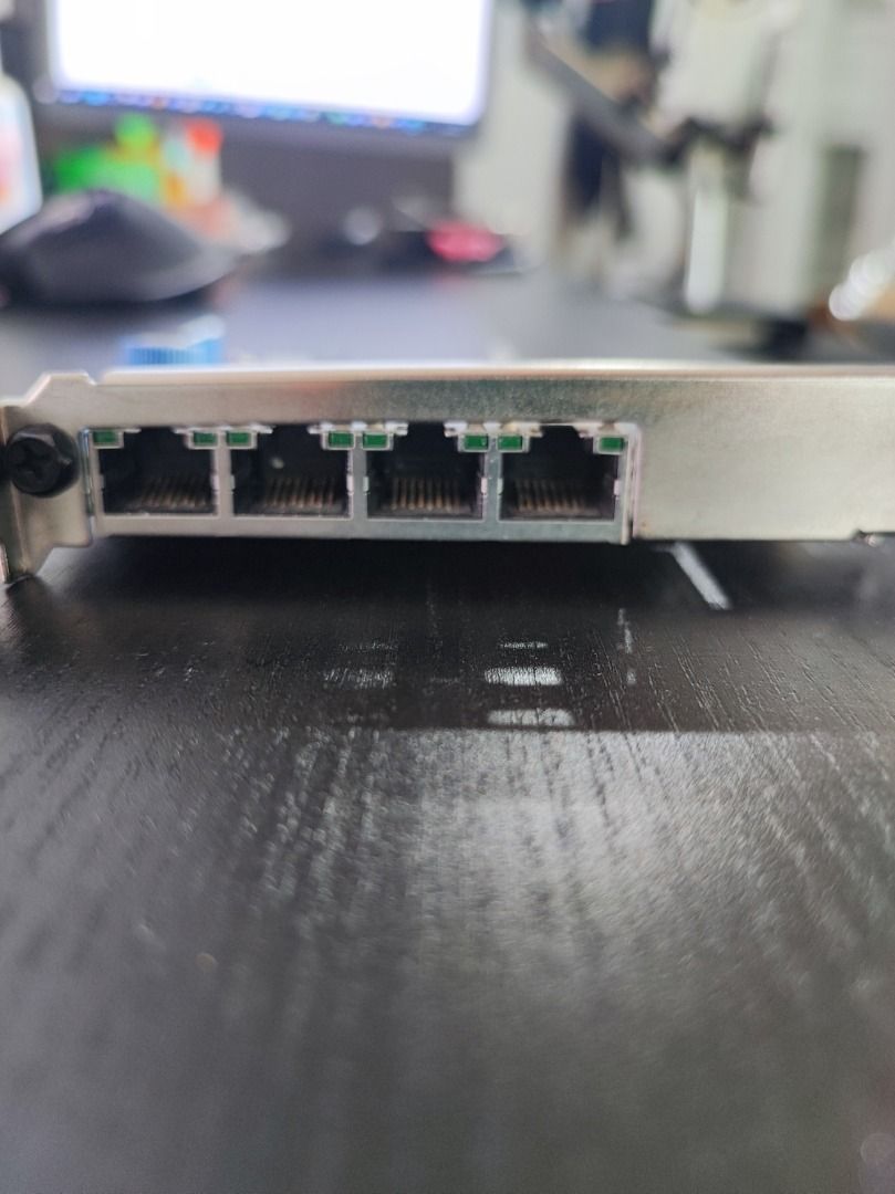 HP 4 Port PCIe GigaBit NIC Ethernet Adapter Card 331FLR with Flexlom ...