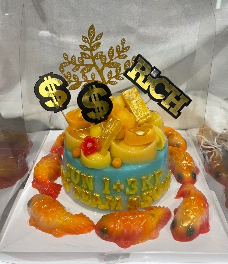 Huat Agar agar cake | Abundance Jelly Cake | Fortune Cake, Food ...