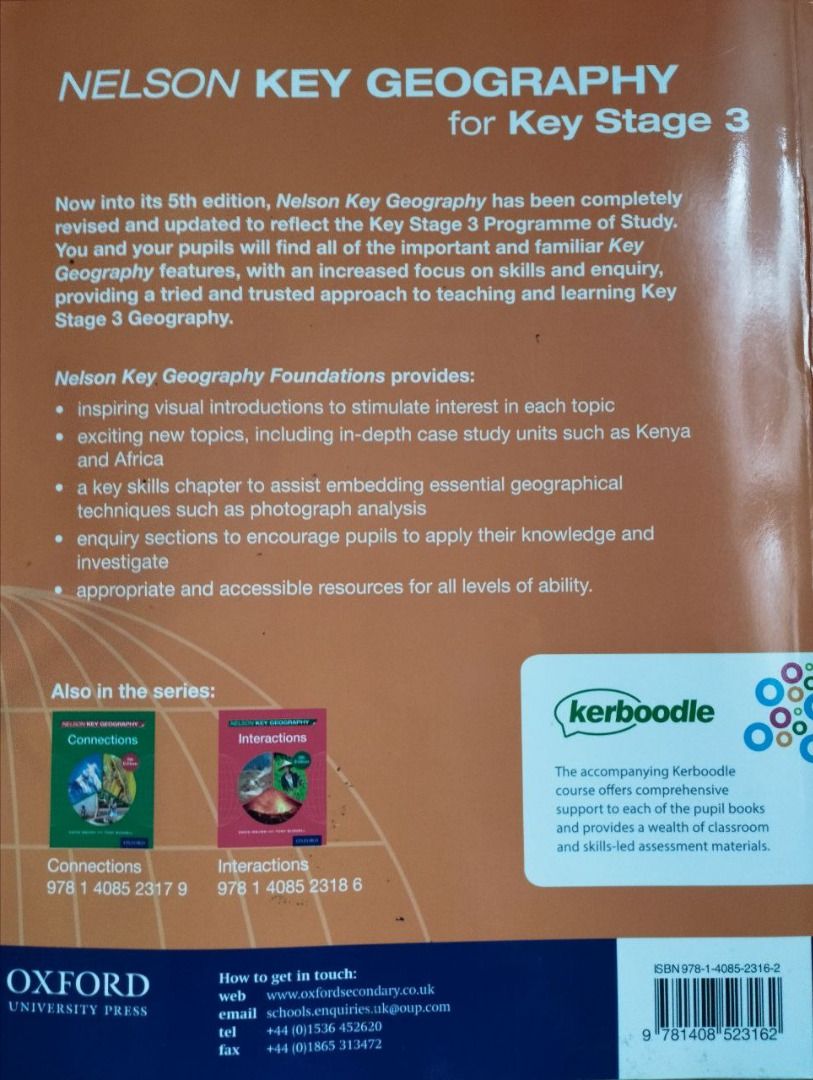 IGCSE OXFORD NELSON KEY GEOGRAPHY FOUNDATIONS, Hobbies & Toys, Books & Magazines, Textbooks on ...
