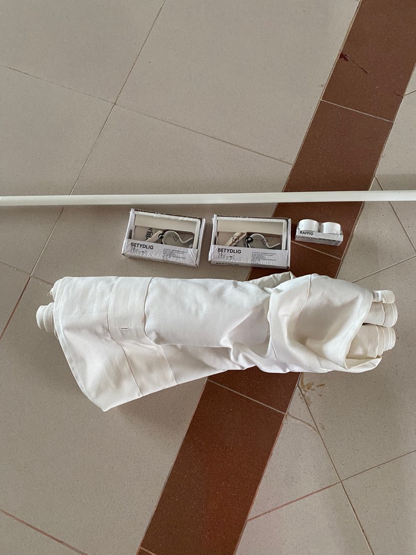 IKEA curtain rods and accessories (BETYDLIG/ RAFFIG), Furniture & Home ...